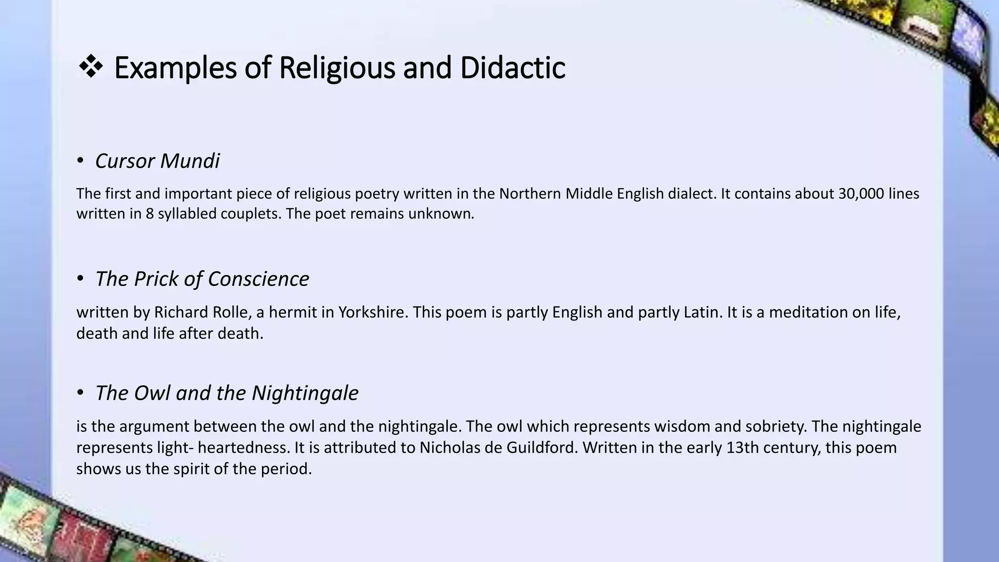 Poetry in Middle English | PPT