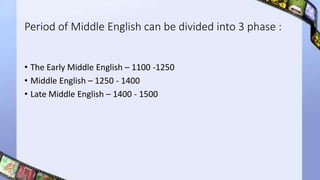 Poetry in Middle English | PPT
