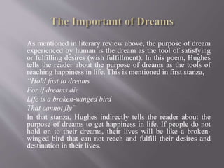 The Importance of Dreams Based On "Dreams" by Langston Hughes | PPTX ...