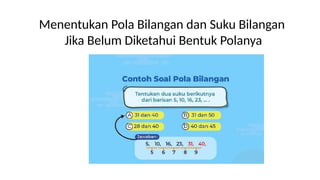 Power Point Materi Pola Bilangan Kelas X | PPTX