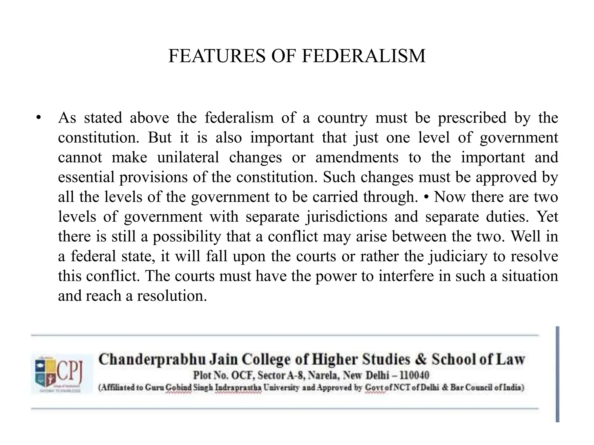 PPT_Political Science - II - Unit 1 - Federal Form of Govt.ppt