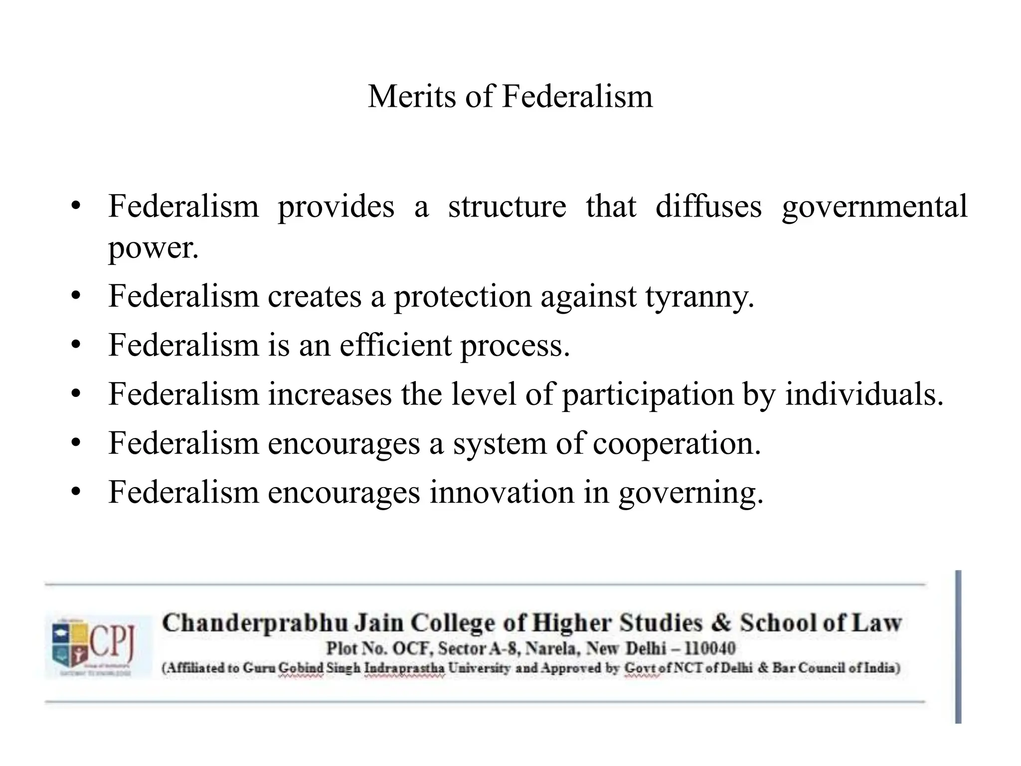 PPT_Political Science - II - Unit 1 - Federal Form of Govt.ppt
