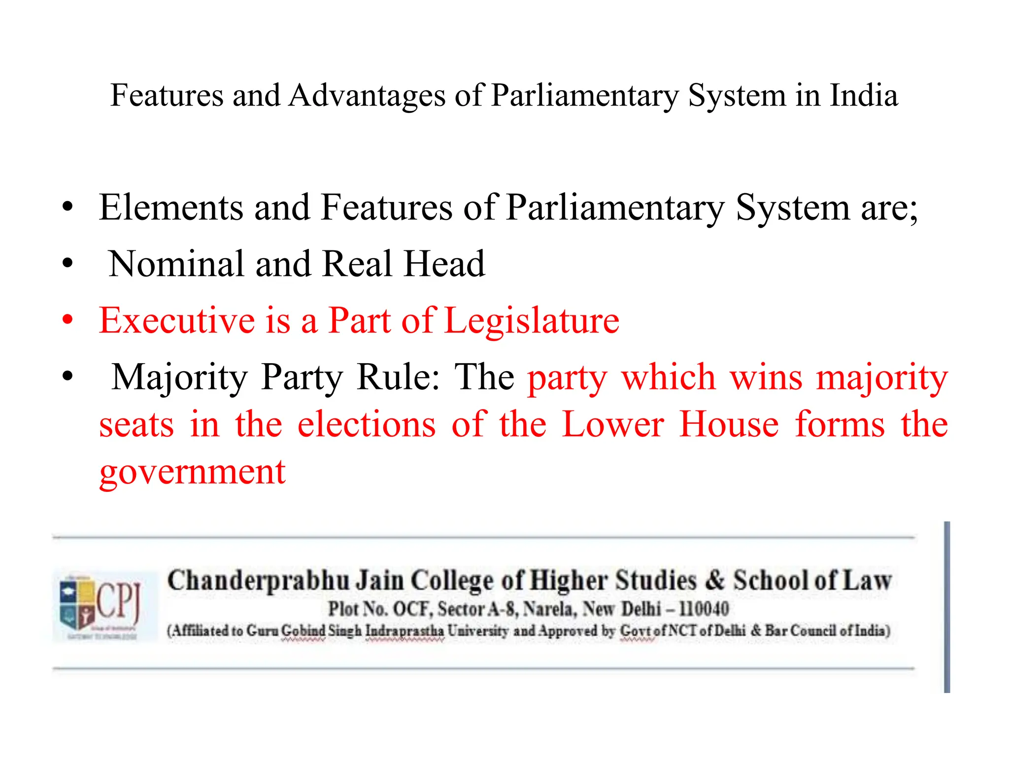 PPT_Political_Science_II_Unit_1_Parliamentary_Form_of_Govt.ppt