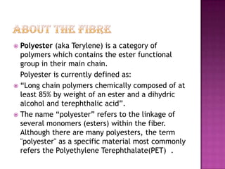 polyester presentation | PPTX