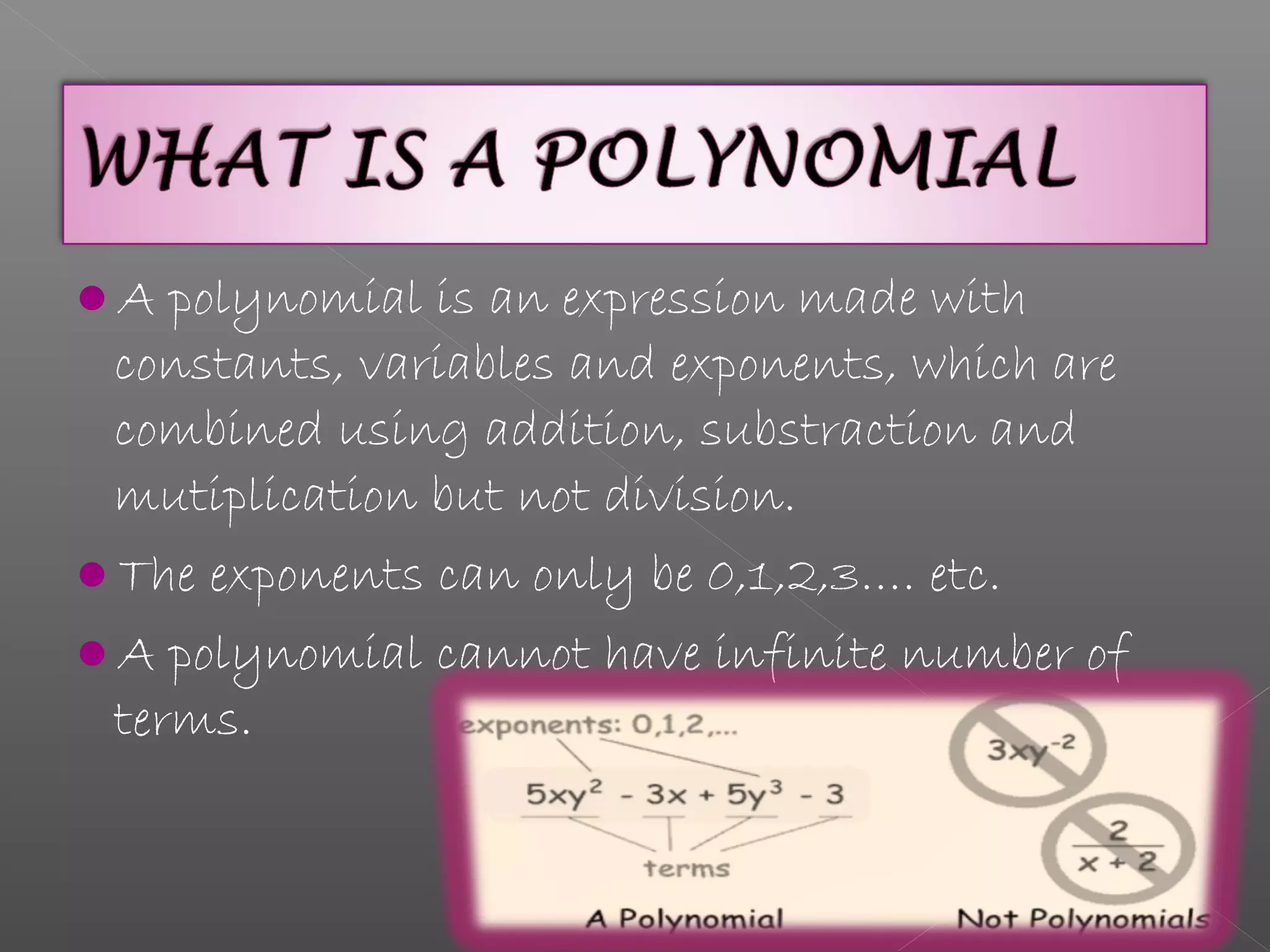 Ppt polynomials,class xth | PPT