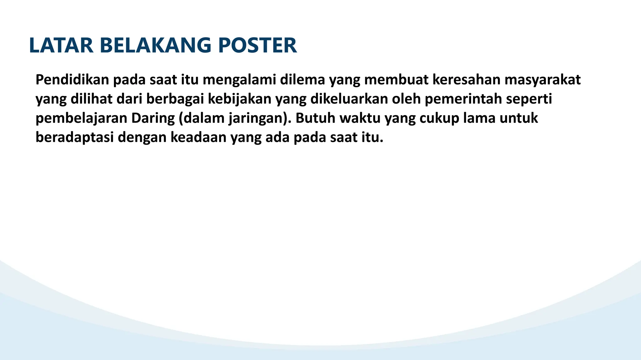 PPT Poster untuk pembelajaran yang kekinian | PPT