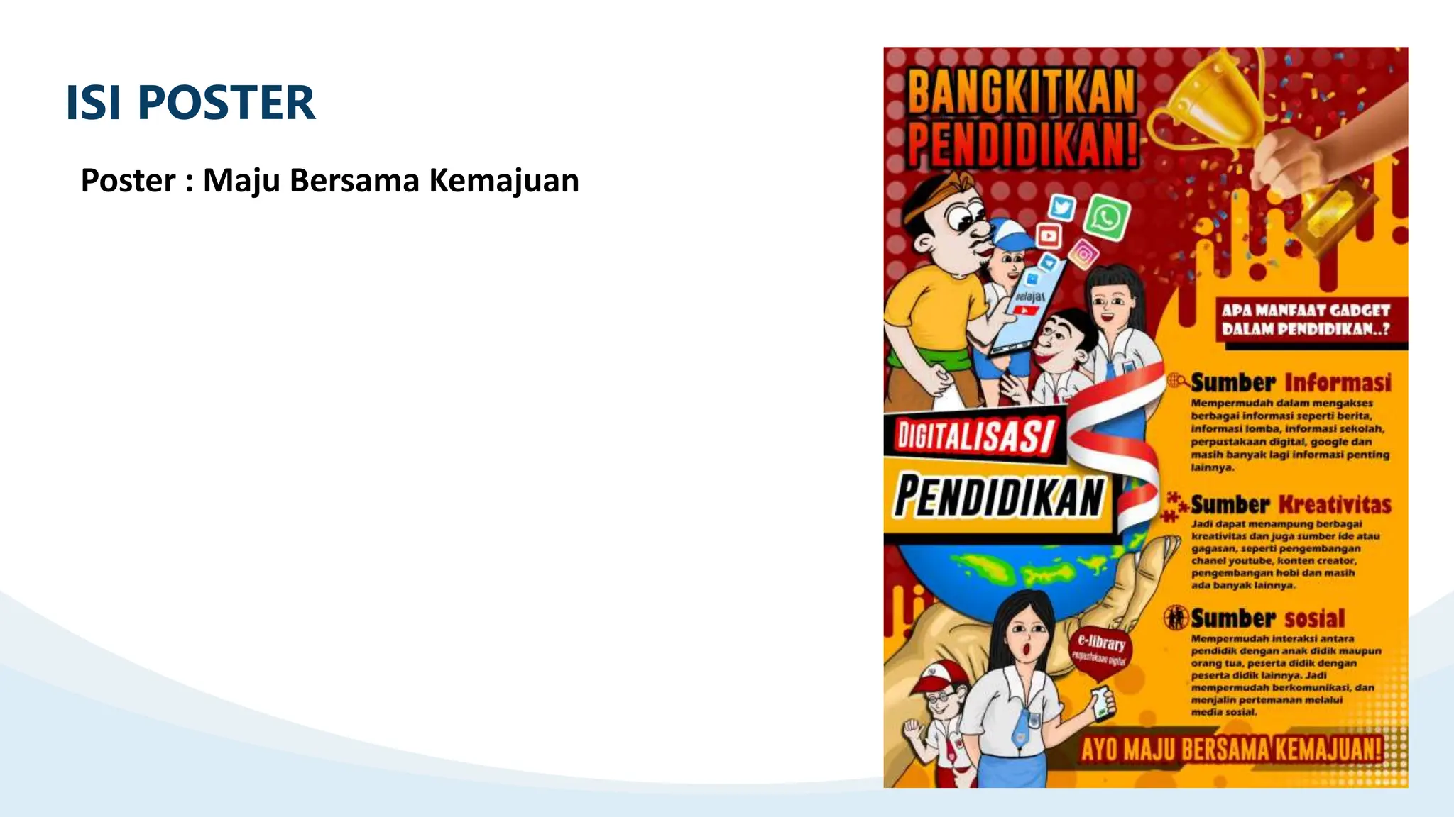 PPT Poster untuk pembelajaran yang kekinian | PPT