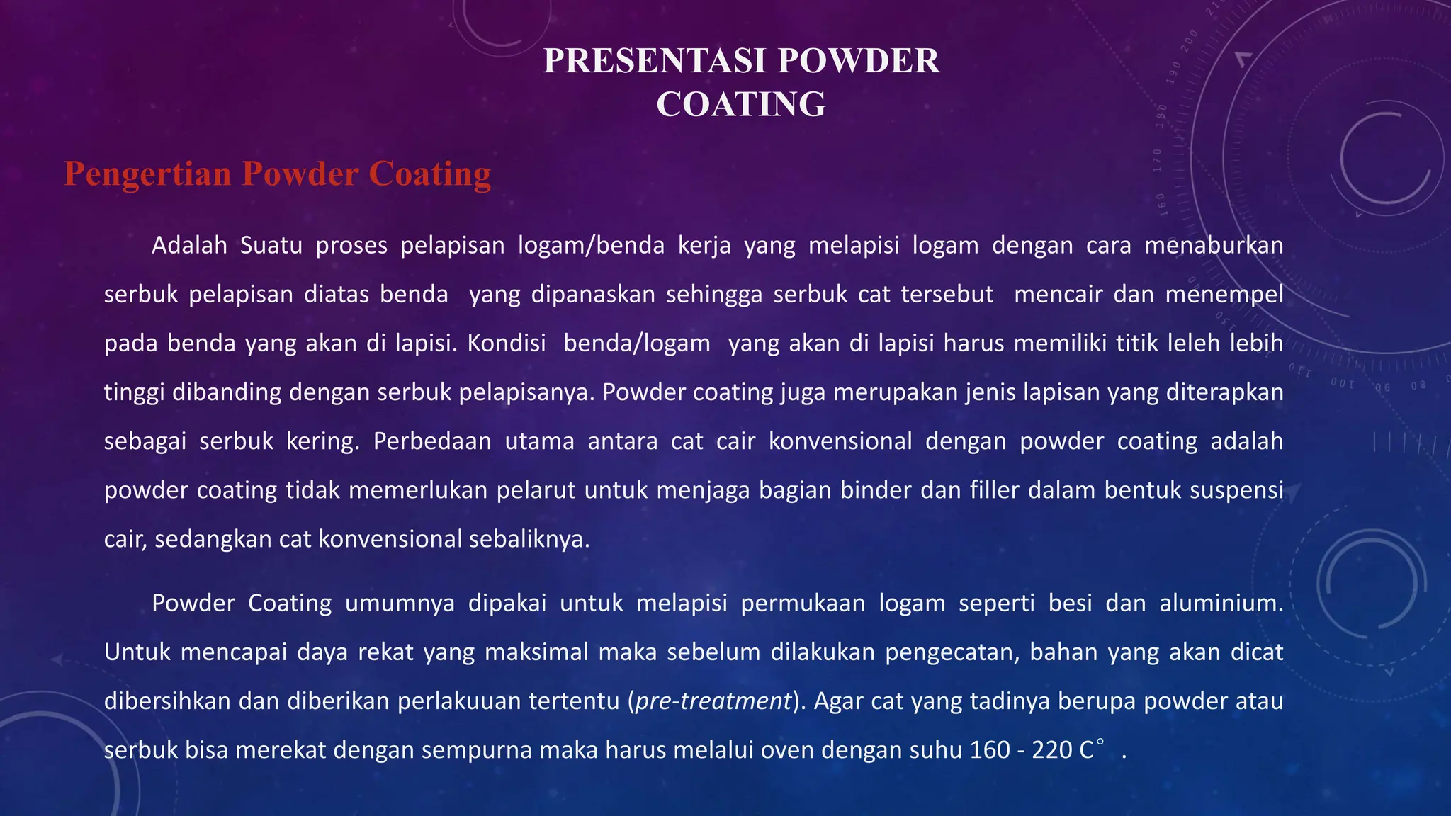 PPT_POWDER_COATING mata kuliah proses produksi | PPTX
