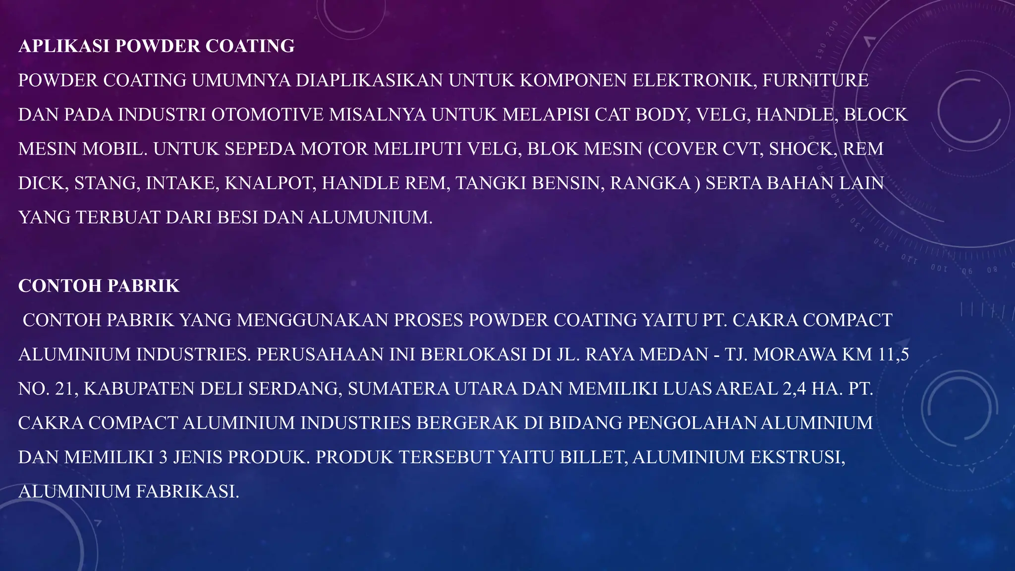 PPT_POWDER_COATING mata kuliah proses produksi | PPTX