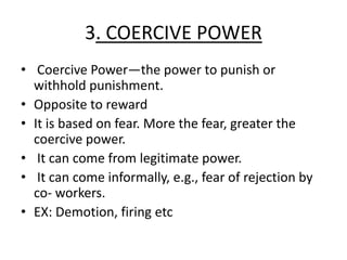 power and politics in OB | PPTX