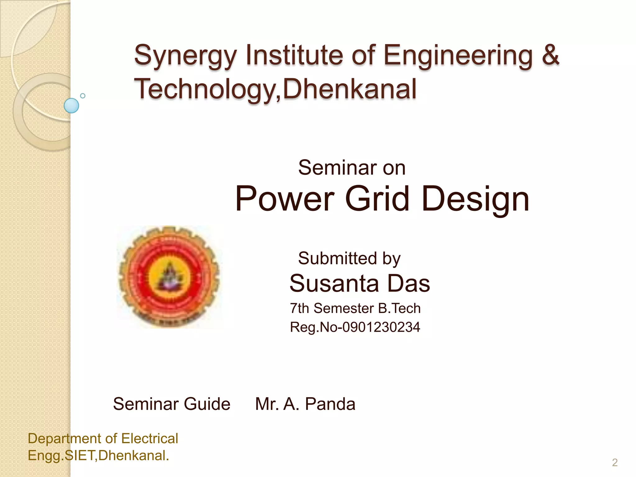 Ppt power grid design | PPTX