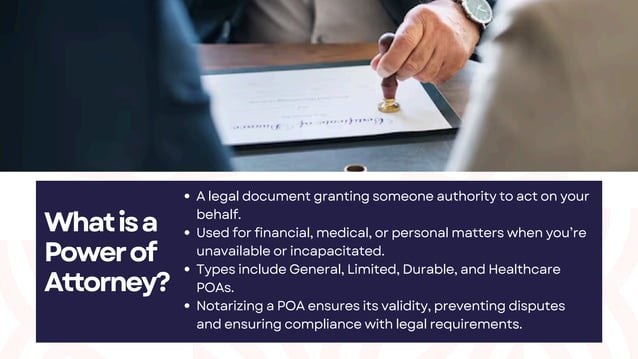 PPT Power of Attorney Notarization Made Simple with Eleven Dollar ...