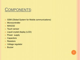 Ppt power theft identification and detection using gsm | PPTX
