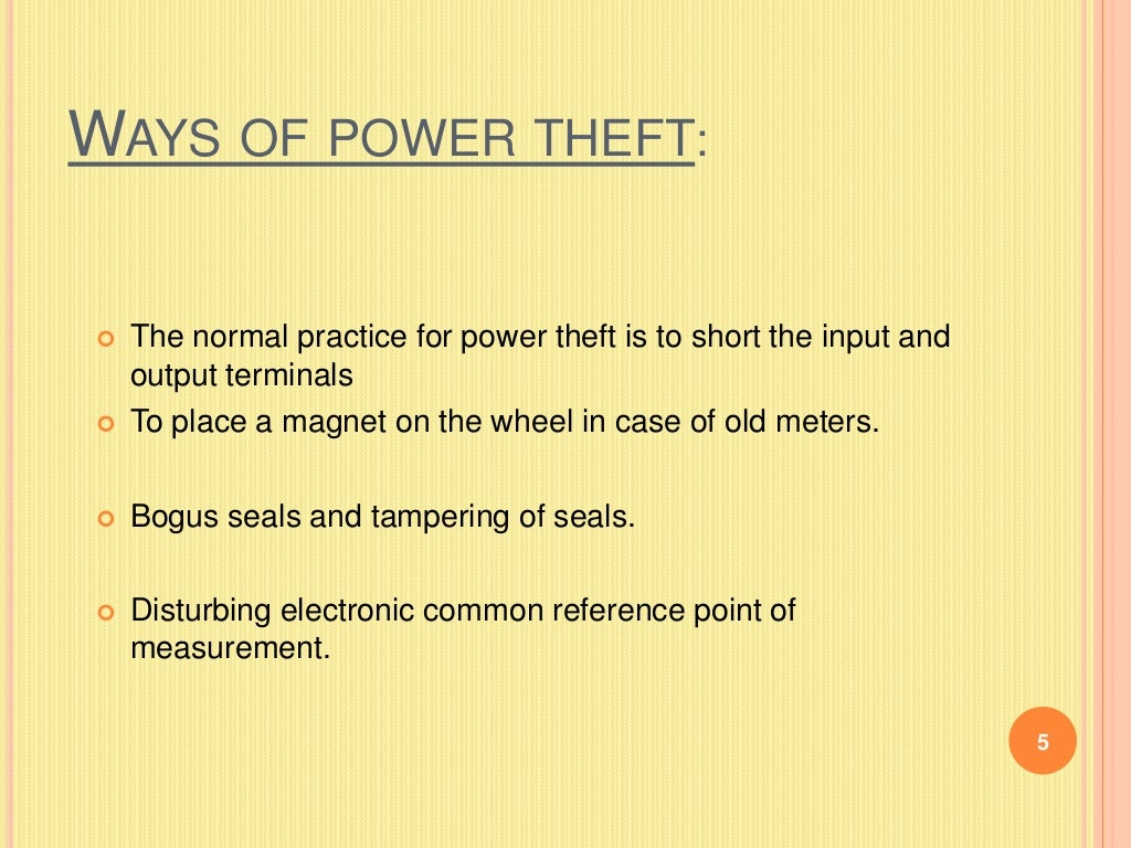 Ppt Power Theft Identification And Detection Using Gsm