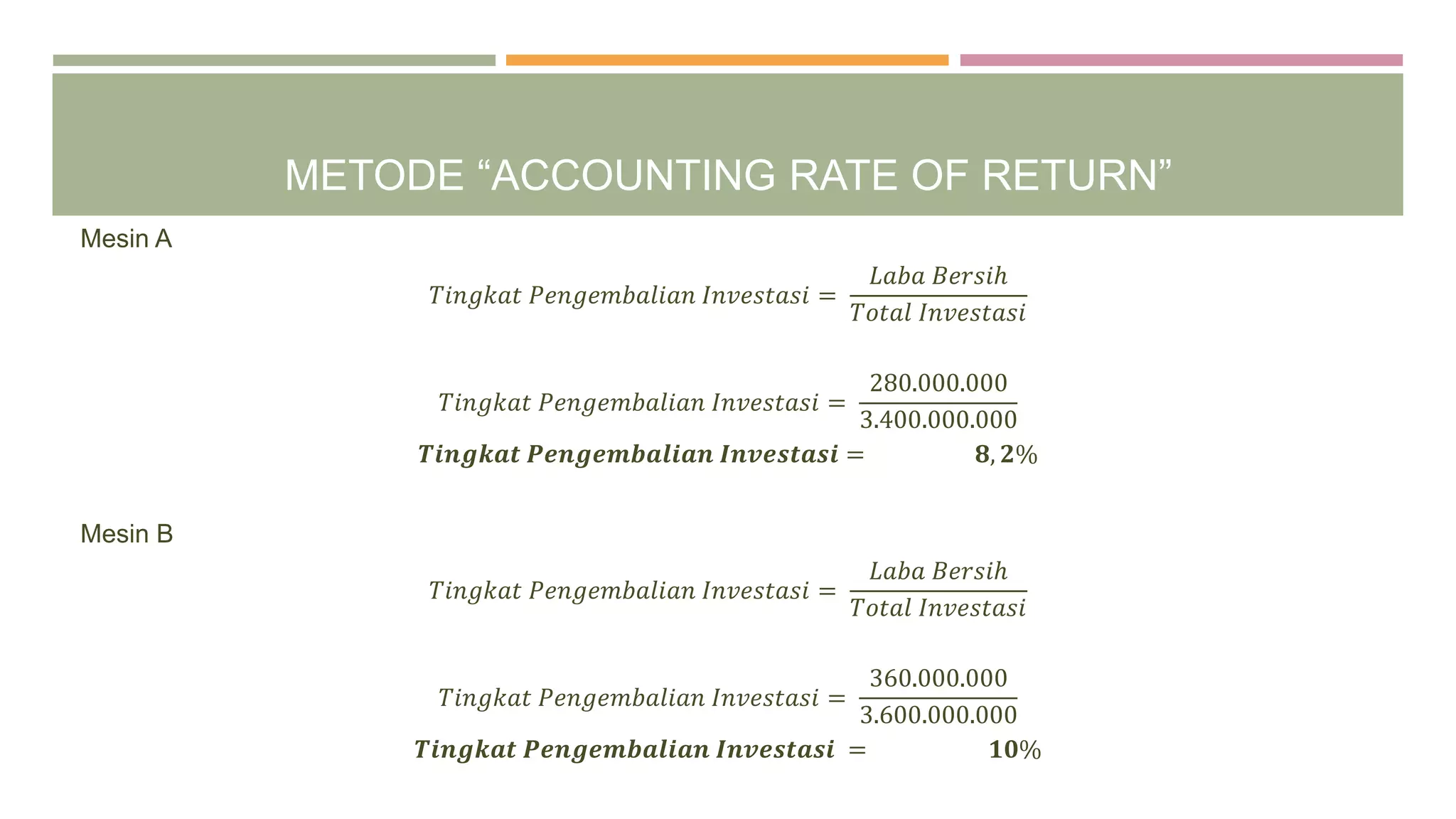 Metode Anggaran Investasi | PPTX