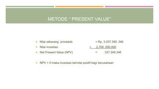 Metode Anggaran Investasi | PPTX