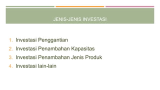Metode Anggaran Investasi | PPTX