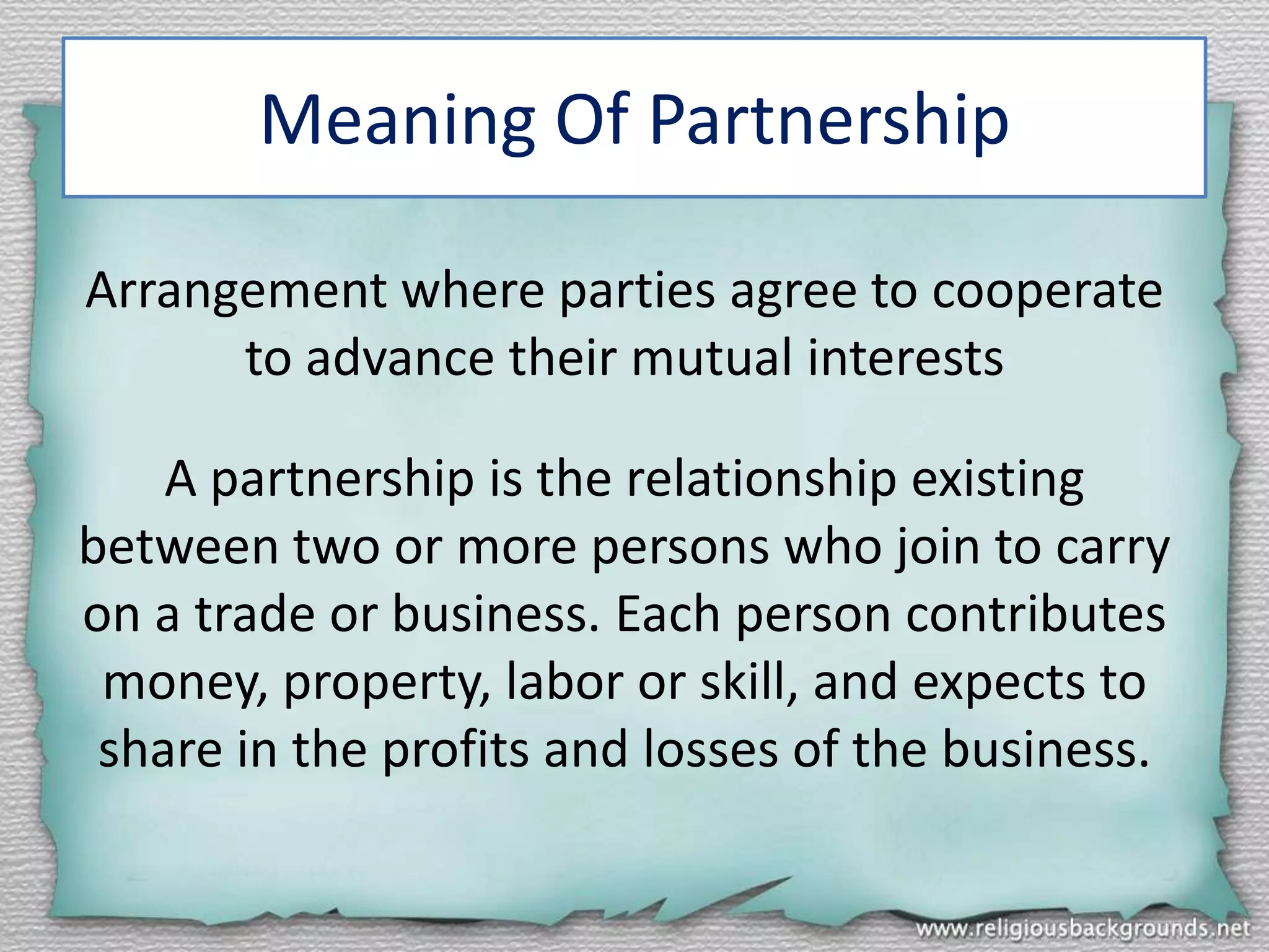 partnership (presentation task) | PPTX
