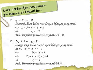PPT PERSAMAAN LINEAR SATU VARIABEL JENE.pptx