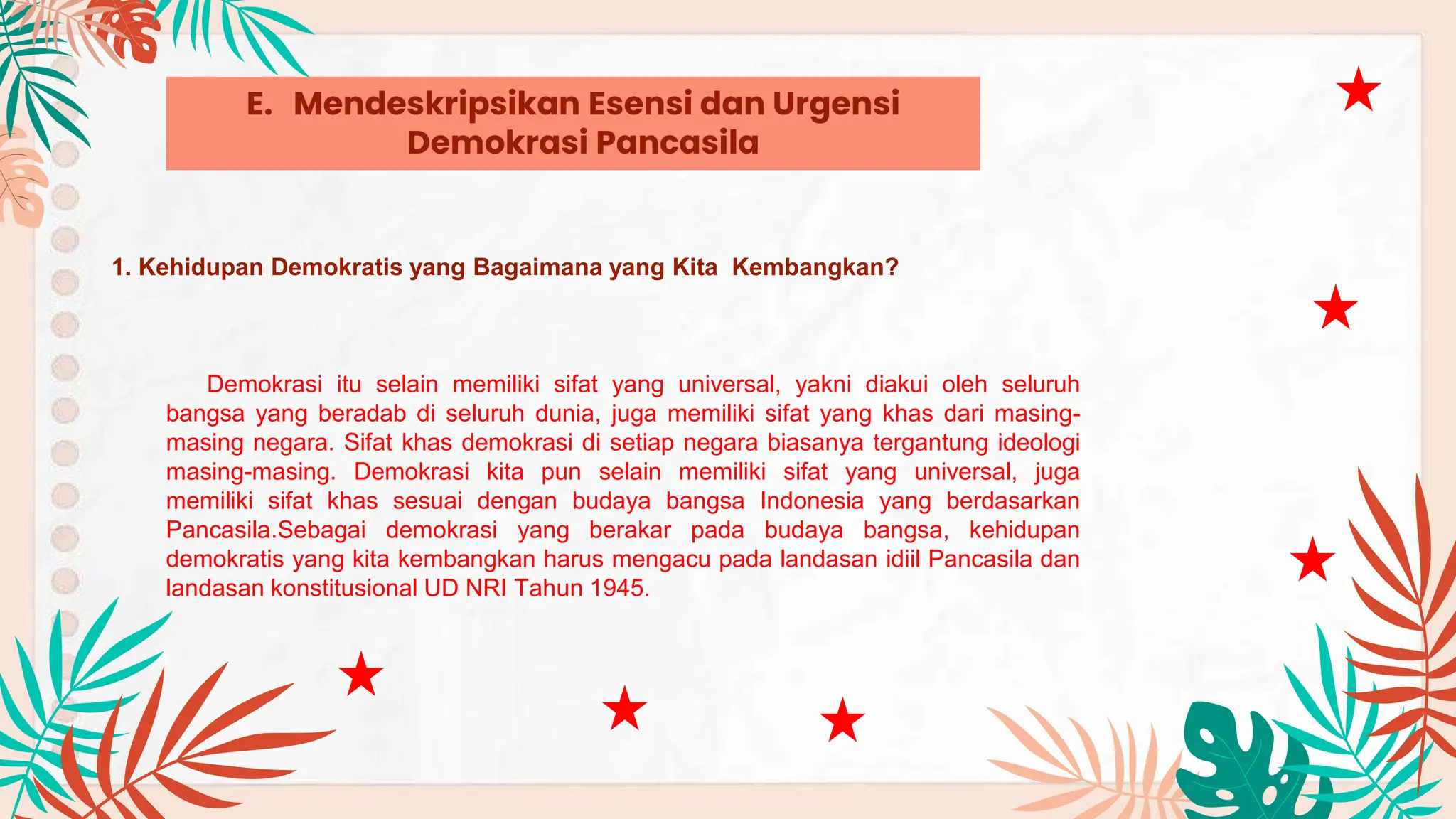 ppt ppkn HAKIKAT,INSTRUMENTASI, DAN PRAKSIS DEMOKRASI INDONESIA ...