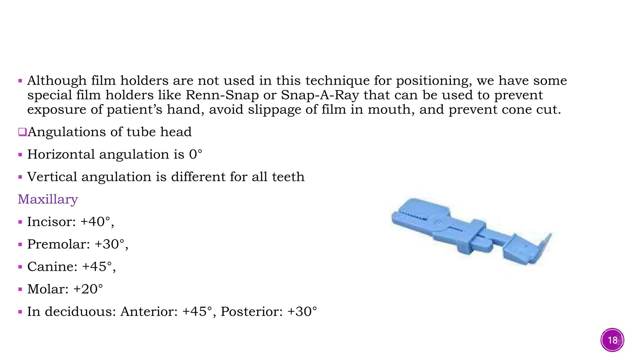 Radiographic Techniques in Pediatric Dentistry- part one , Essentials ...