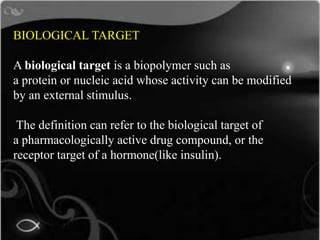 new biological targets by prathyusha .m | PPTX
