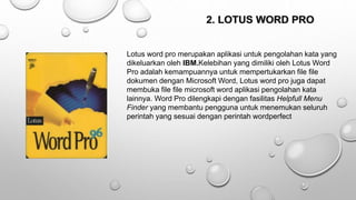 Aplikasi Perangkat Lunak Penolah Kata | PPTX