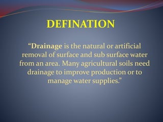 Ppt prasantation DRAINAGE SYSYTEM OF VILLAGE | PPTX