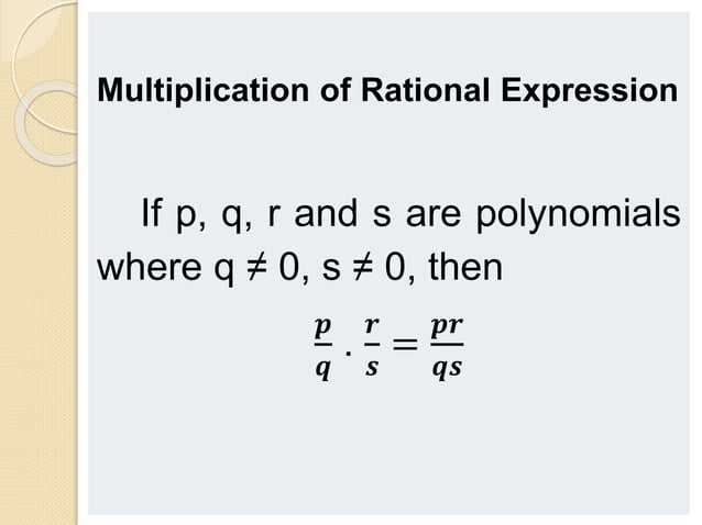 Presentation on Rational Expressionspptx | PPT