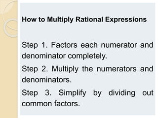 Presentation on Rational Expressionspptx | PPT