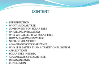 ppt on solar tree | PPT