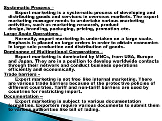 ROLE OF EXPORT MARKETING IN INTERNATIONAL TRADE | PPTX