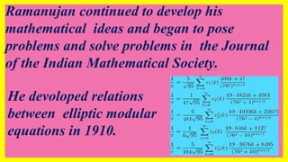 Mathematicion RAMANUJAN | PPT