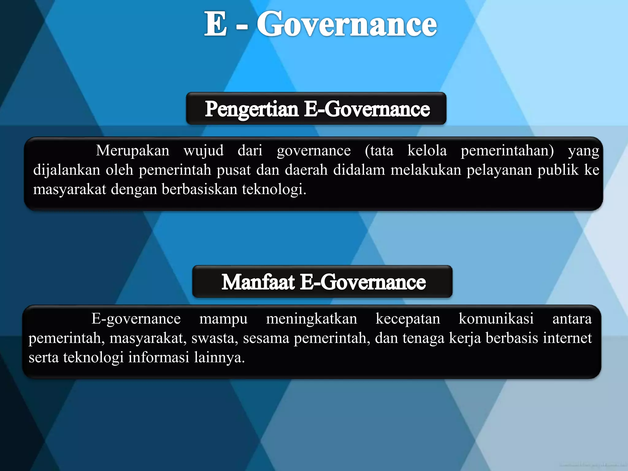 E-Government & E-Governance | PPT