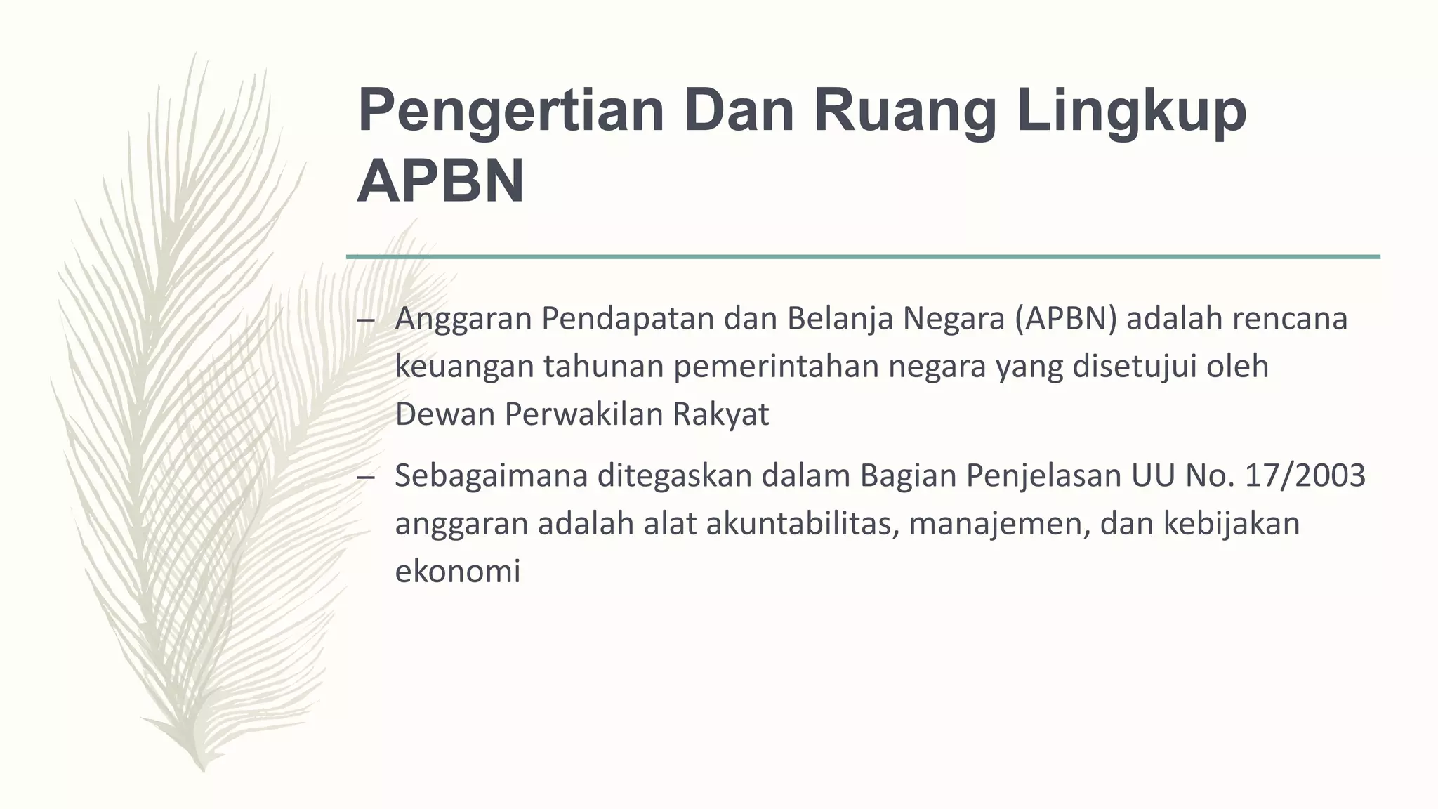 Pengelolaan APBN | PPTX