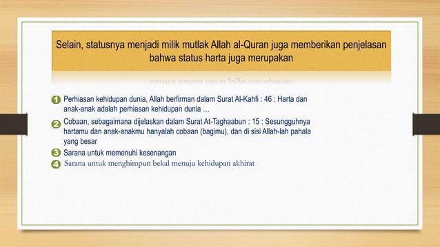 Ppt presentasi ekonomi islam pengertian harta dalam islam | PPT