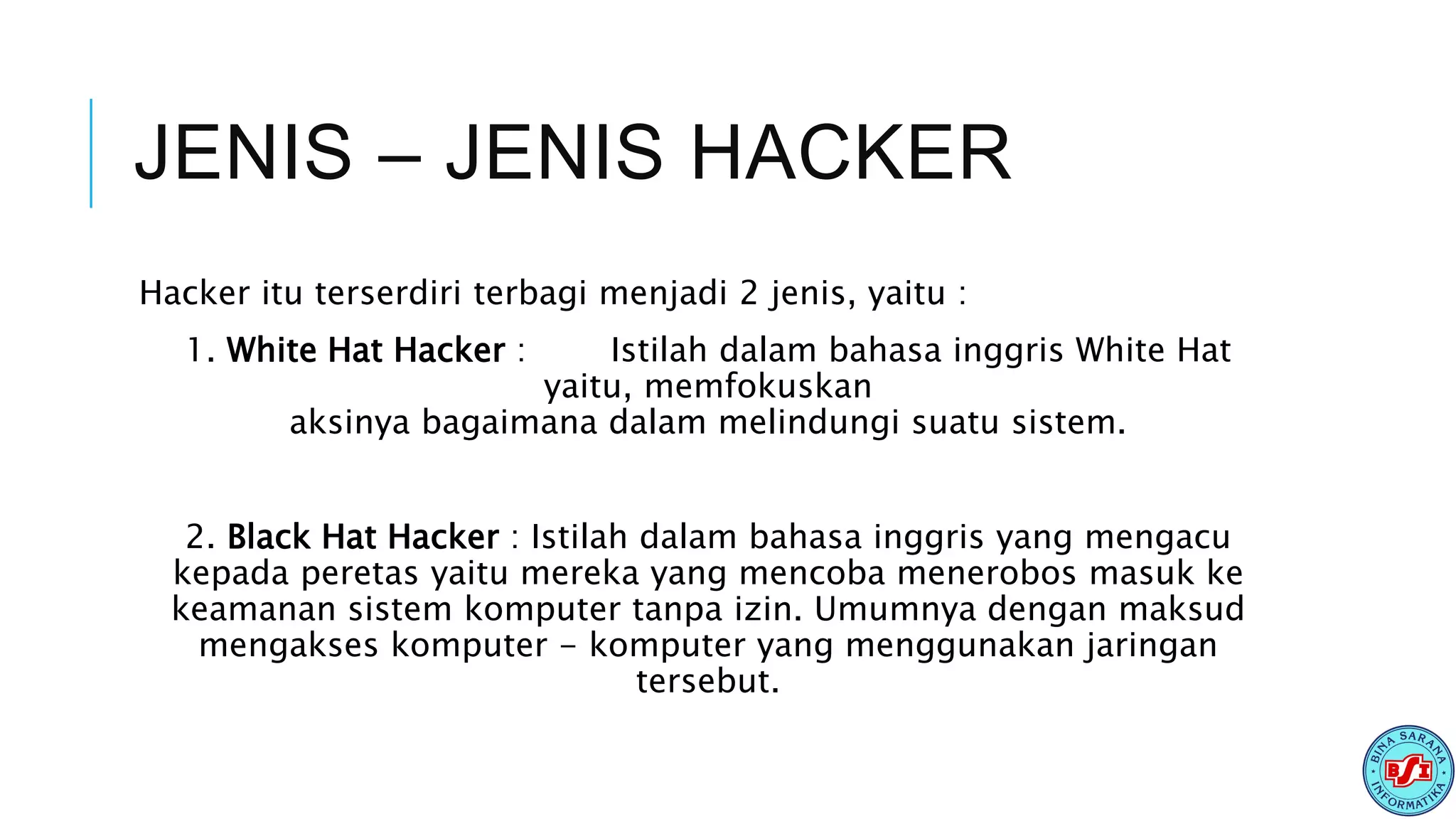 Ppt presentasi eptik (hacking) | PPTX