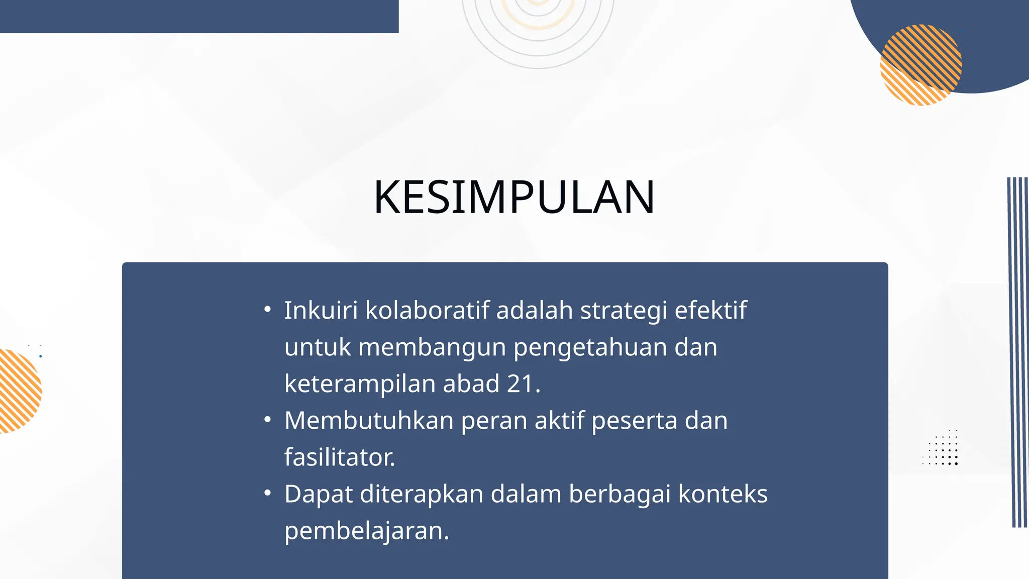 inkuiri kolaboratif pengertian menyeluruh | PPTX