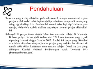 Tawuran antar Pelajar ppt | PPTX