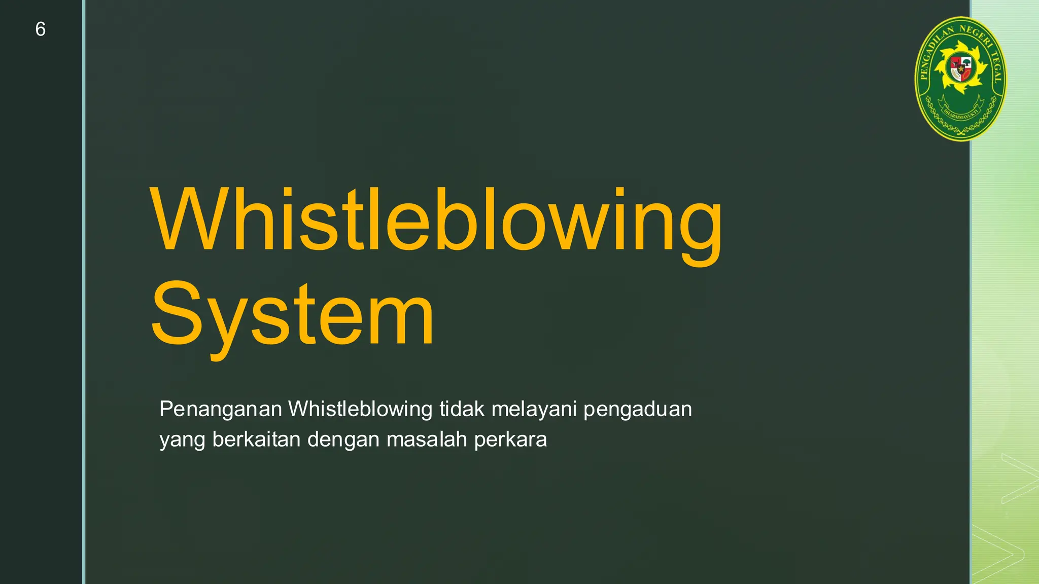 PPT PRESENTASI WBS wisthle blowing system | PDF