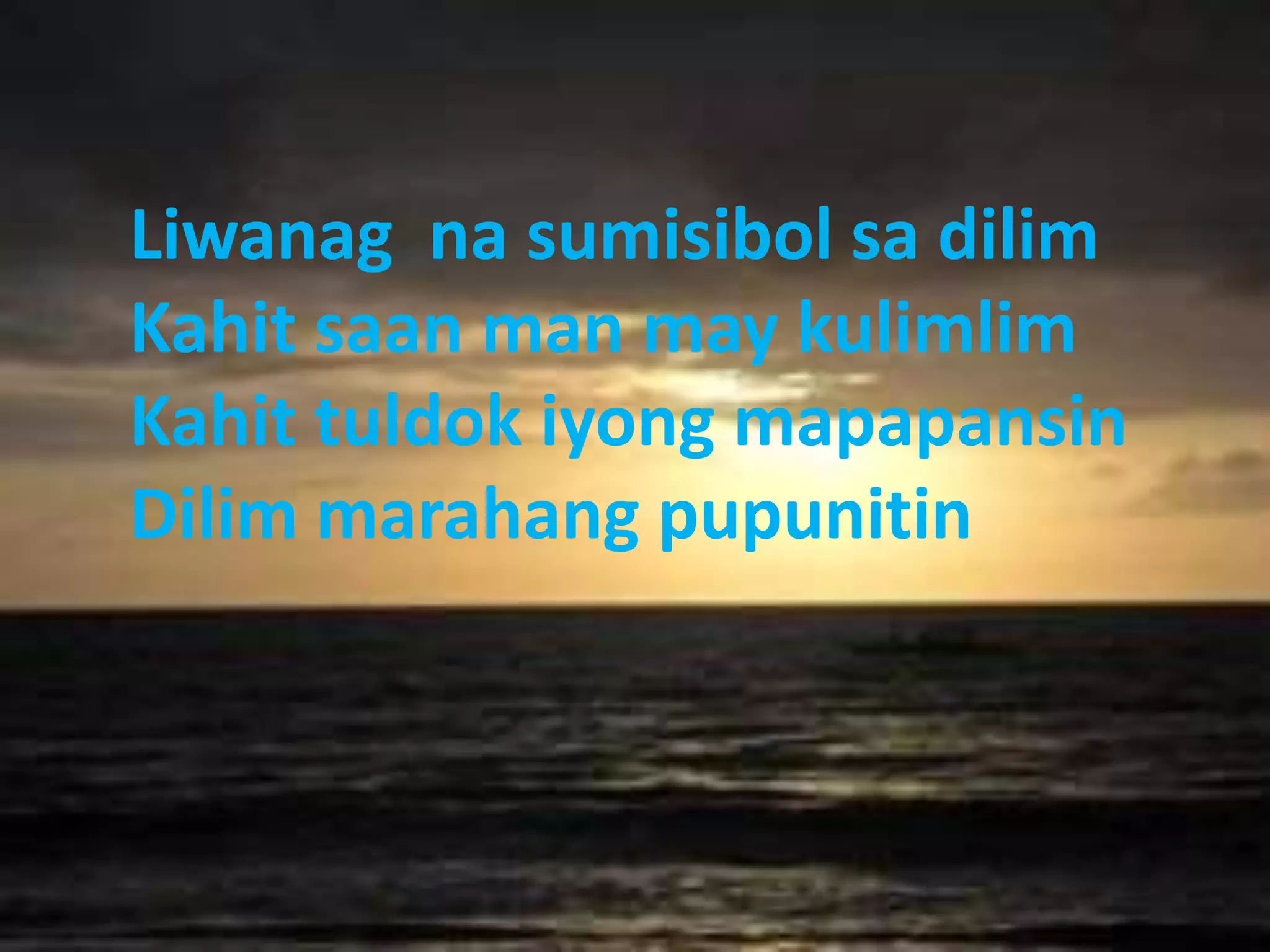 liwanag sa dilim | PPTX