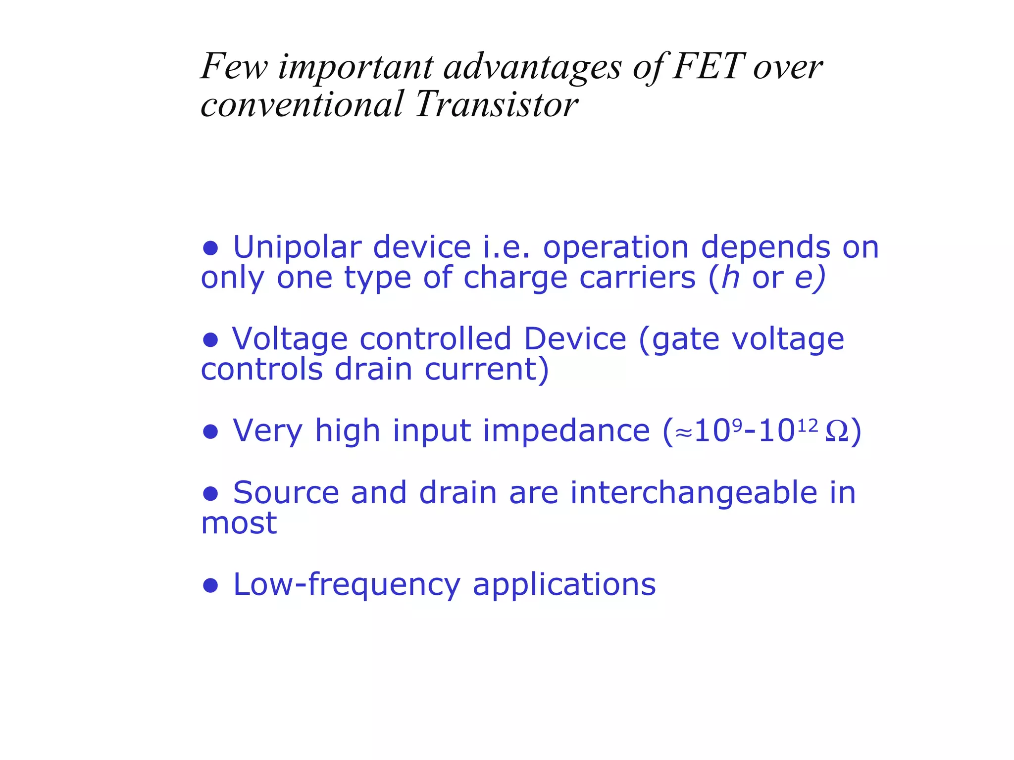 Ppt presentation on FET | PPT