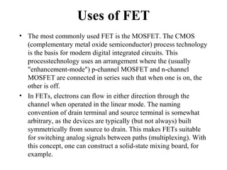 Ppt presentation on FET | PPT