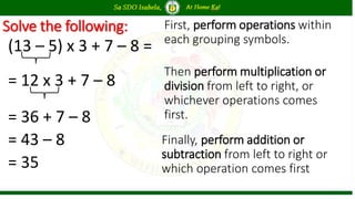 MATH 5 PRESENTATION classroom observation | PPTX | Education