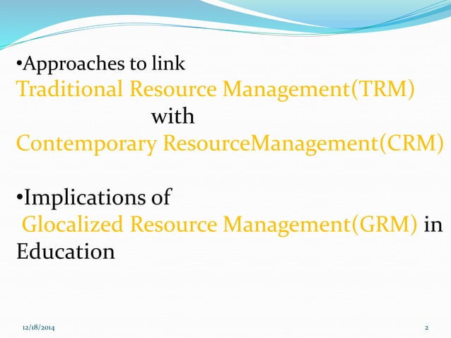 Ppt presentation resource mgmt | PPTX | Business | Business and Finance