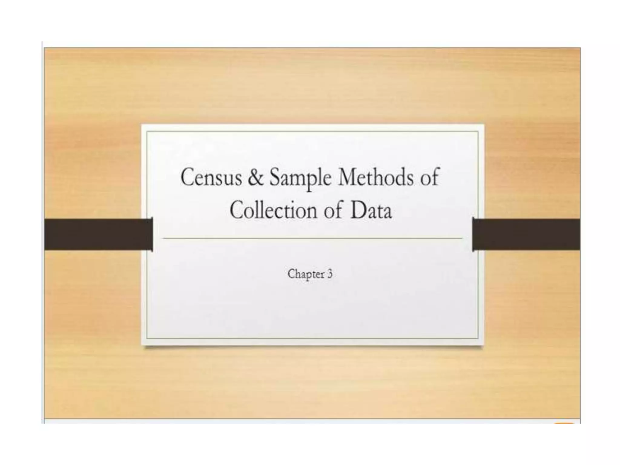 Census & sample methods of collection of data | PPTX | Science