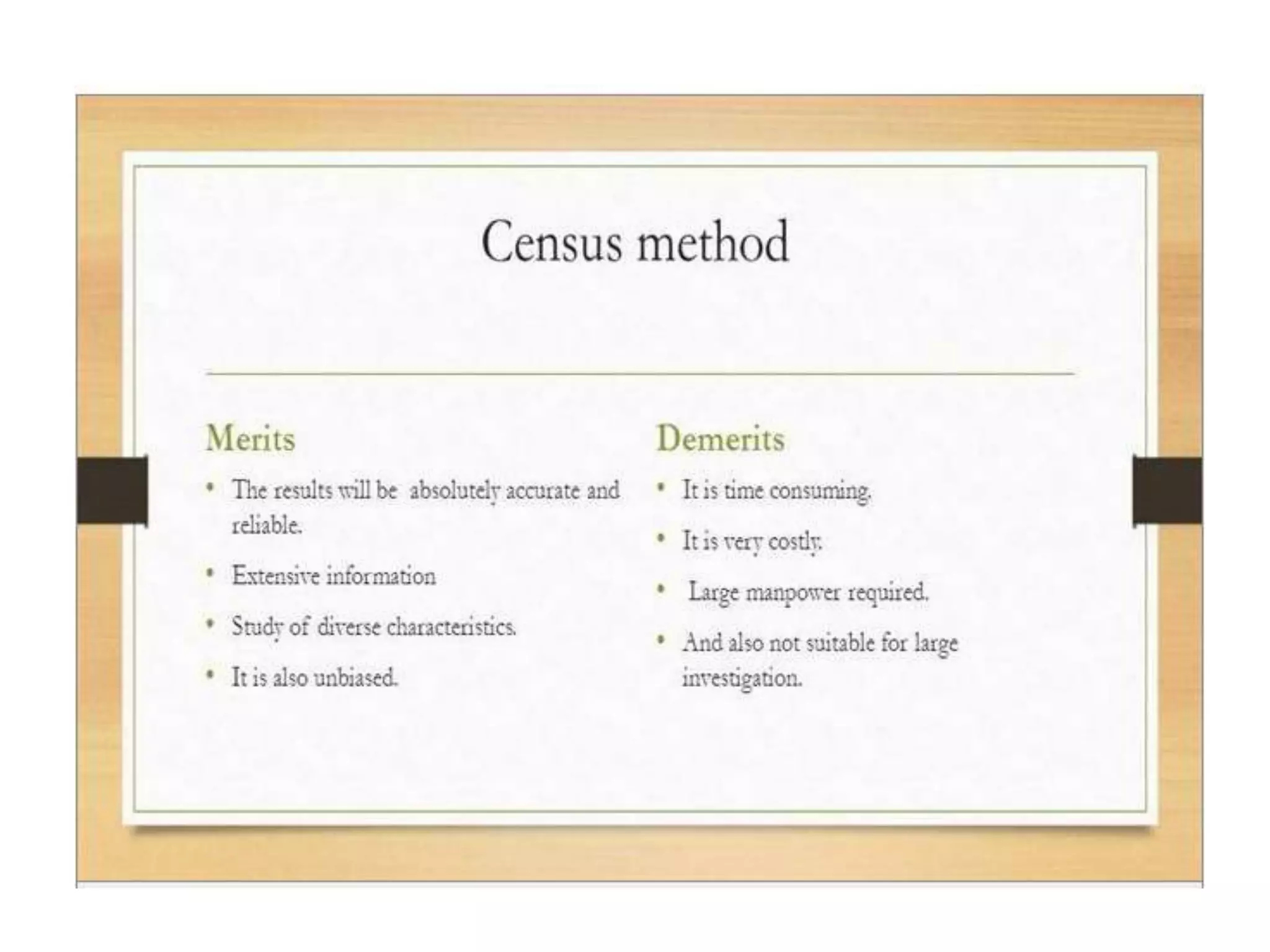 Census & sample methods of collection of data | PPTX | Science