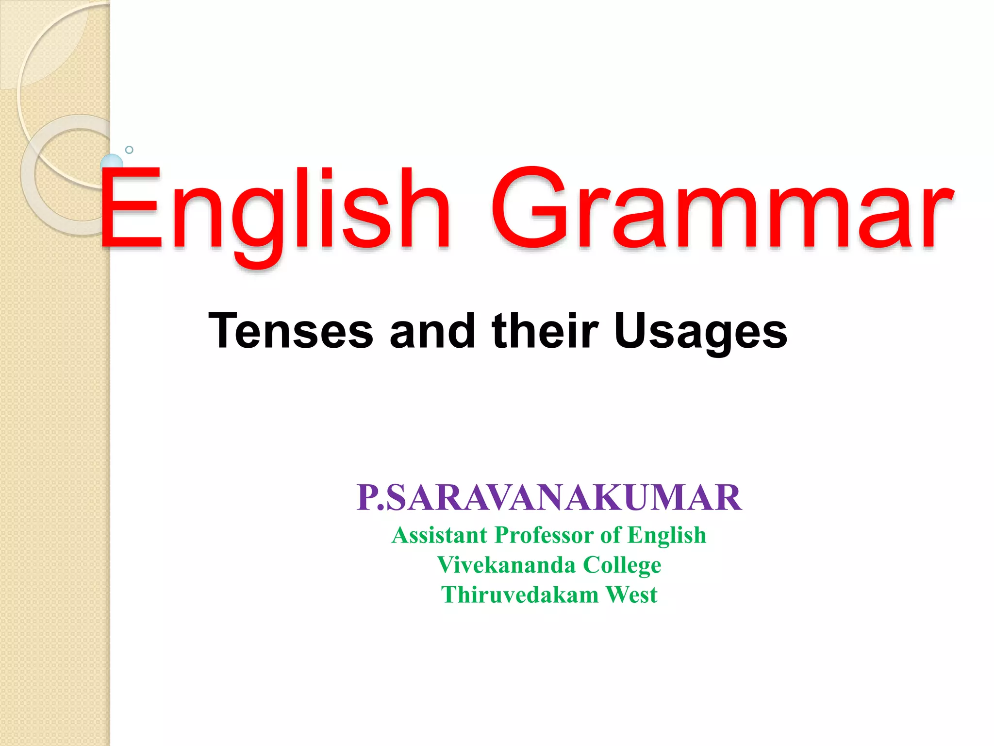ENGLISH GRAMMAR | PPT
