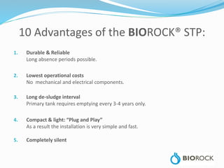 BIOROCK compact & energy-free sewage treatment plants for domestic ...