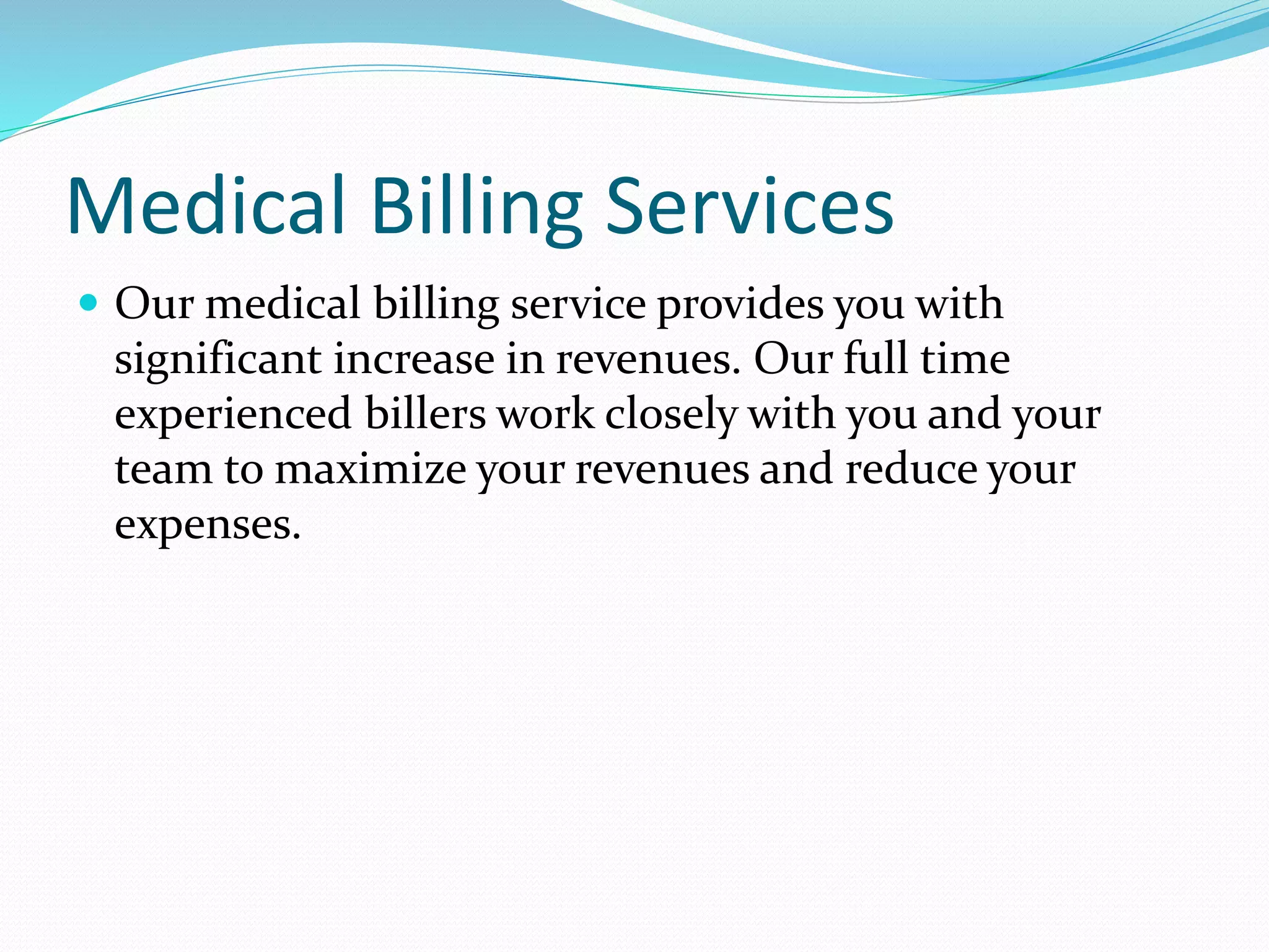 PPT Presentation for Medical Billing Services | PPTX